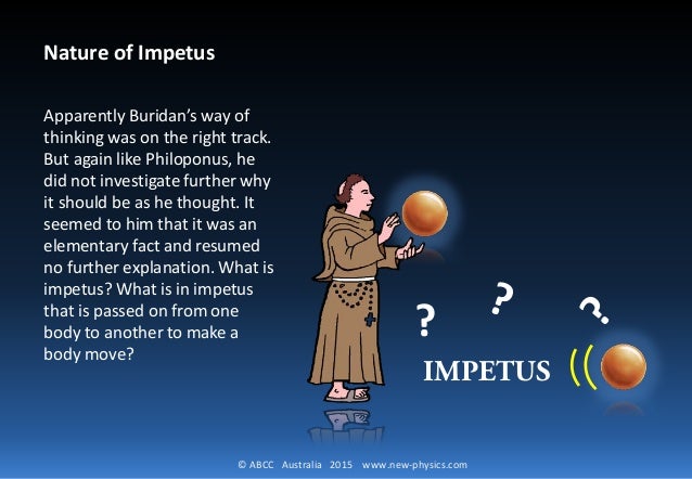 CM [004] Buridan's Impetus