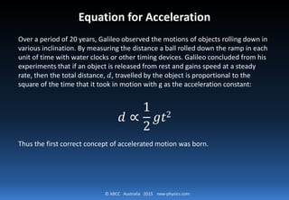 CM [010] Galileo's Acceleration & Newton's Laws | PDF