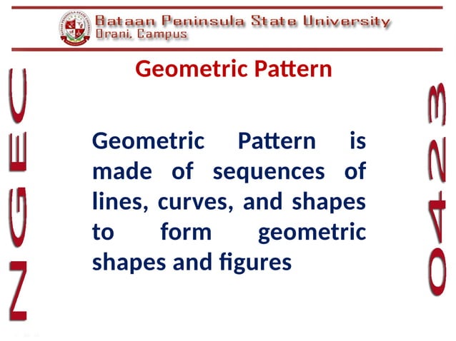 Mathematics in the Modern World - Topic 02 Geometric Pattern.pptx