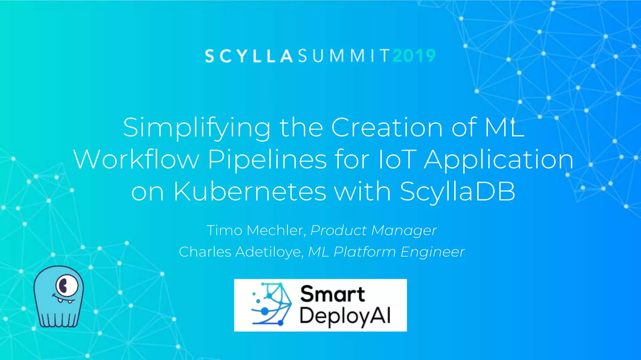 Simplifying The Creation Of Machine Learning Workflow Pipelines For Iot