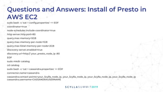 GPS Insight on Using Presto with Scylla for Data Analytics and Data ...