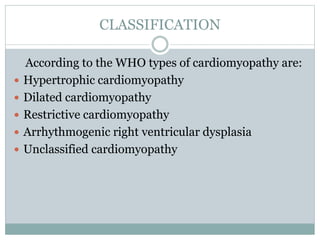Cardiomyopathy | PPTX