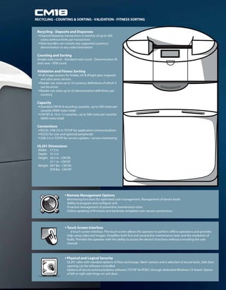 Cm18 Cash Recycler 2011 | PDF