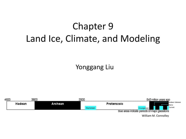 [CM2015] Chapter 9 - Land Ice Modeling | PPT