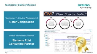 CM2 Certified Teamcenter for PLM processes | PPTX