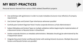 Mastering the Art of SharePoint DMS implemenation | PPT