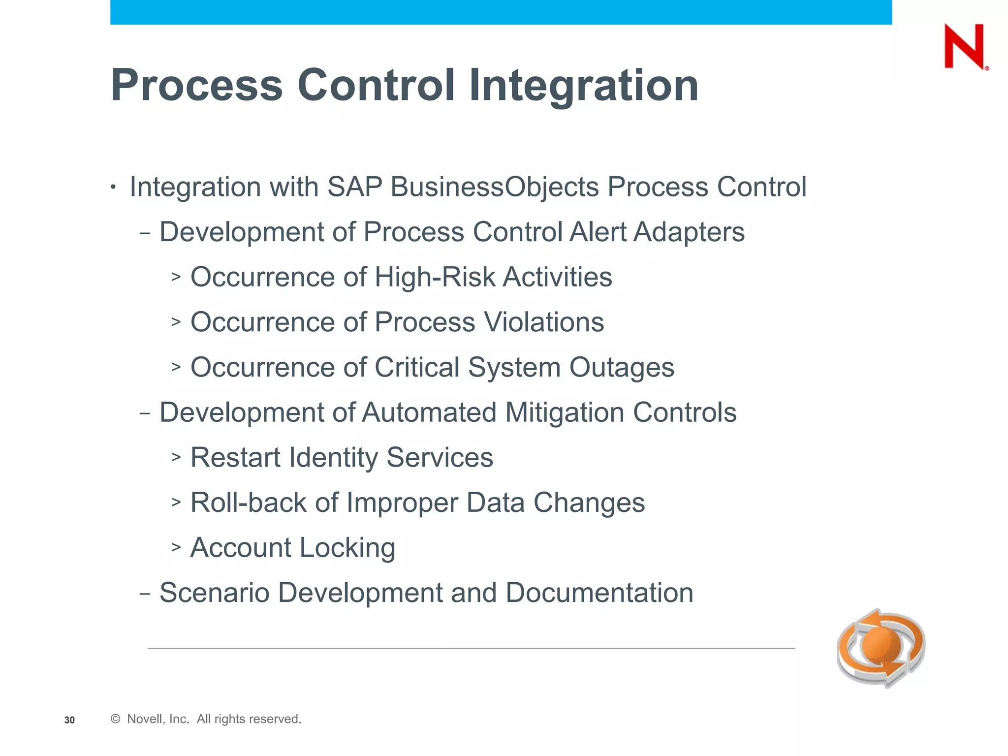 Implementing Process Controls and Risk Management with Novell ...