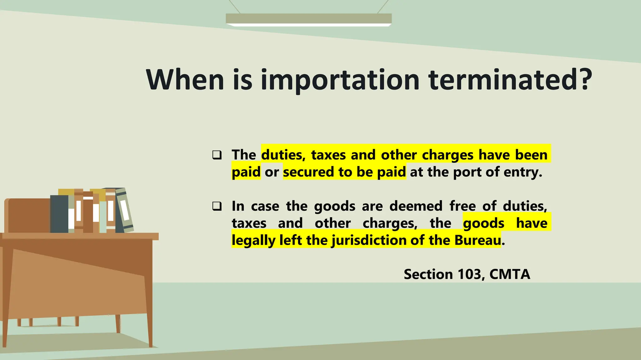 CM314C importation and exportation in Customs Administration. | PDF
