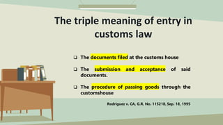CM314C importation and exportation in Customs Administration. | PDF
