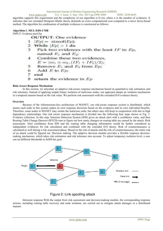 An Efficient Mechanism of Handling MANET Routing Attacks using Risk Aware Mitigation with ...