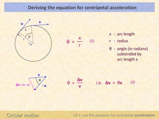Cm 3 centripetal force & acceleration (shared) | PPT
