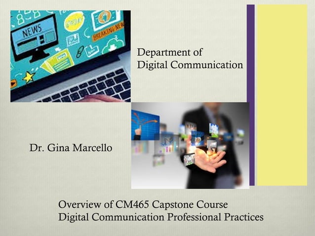 Department of Digital Communication: Our Capstone Class | PPT