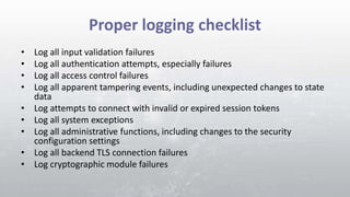 Cm4 secure code_training_1day_error handling and logging | PPT