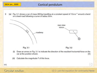 Cm 4 the conical pendulum (shared) | PPTX
