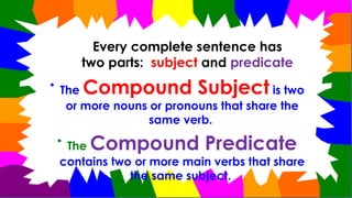 Understanding Subject and Predicate: Simple and Compound Sentence ...
