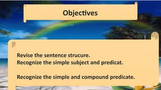 Understanding Subject and Predicate: Simple and Compound Sentence ...