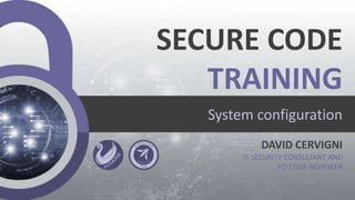 Cm5 secure code_training_1day_system configuration | PPT