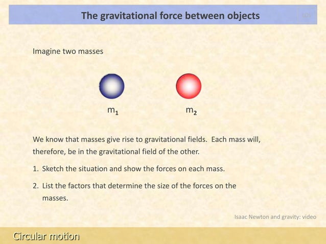 Cm 6 newton's law of gravitation (shared) | PPT