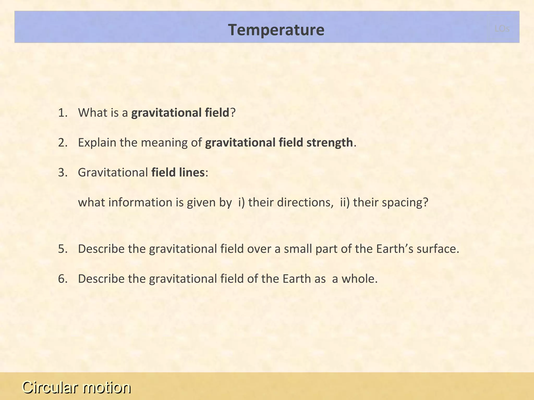Cm 7 gravitational field strength (shared) | PPT