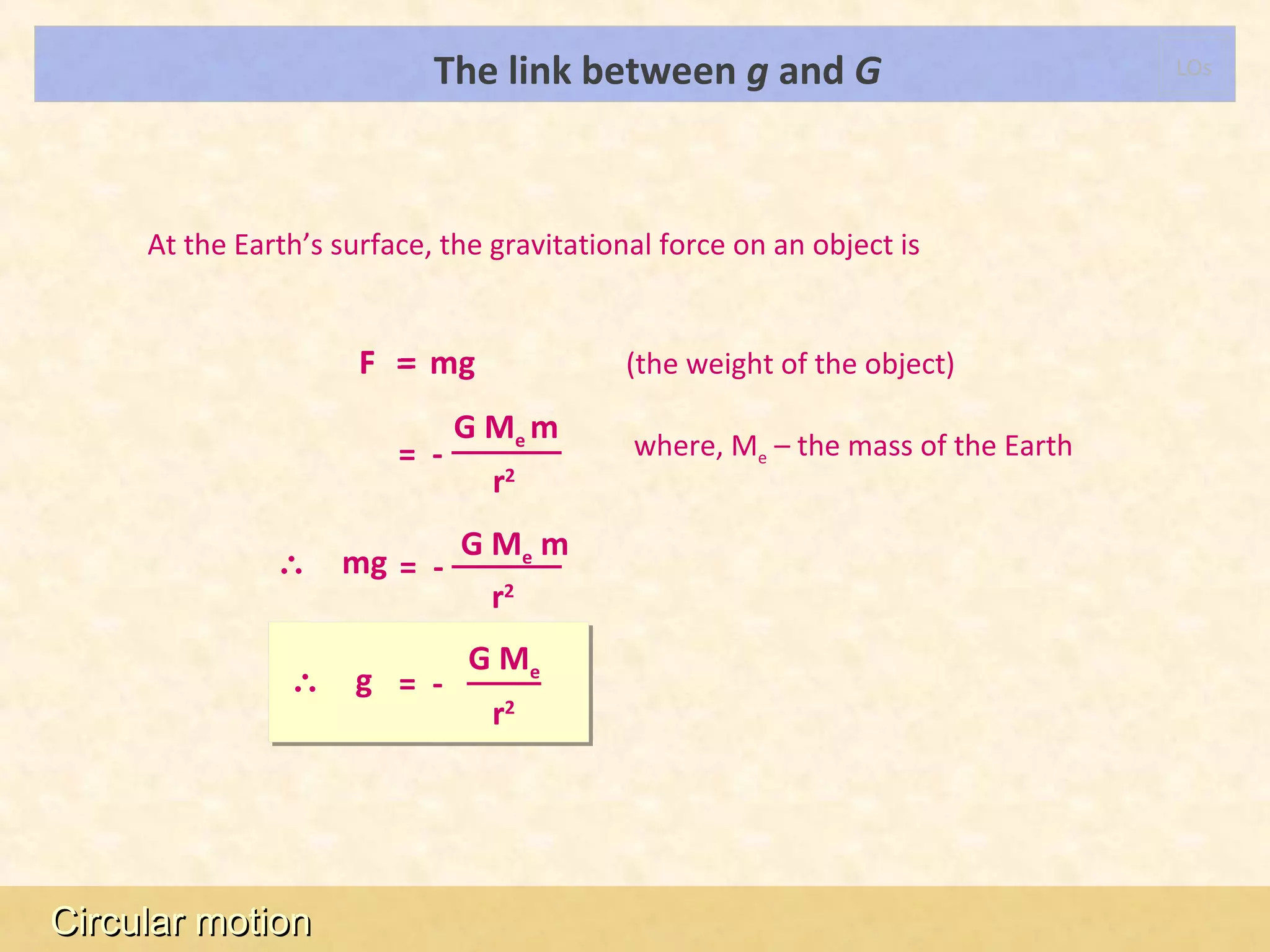 Cm 7 gravitational field strength (shared) | PPT