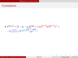 Covariance Matrix Adaptation Evolution Strategy (CMA-ES) | PDF ...