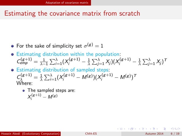 Covariance Matrix Adaptation Evolution Strategy (CMA-ES) | PDF | Genetics | Science