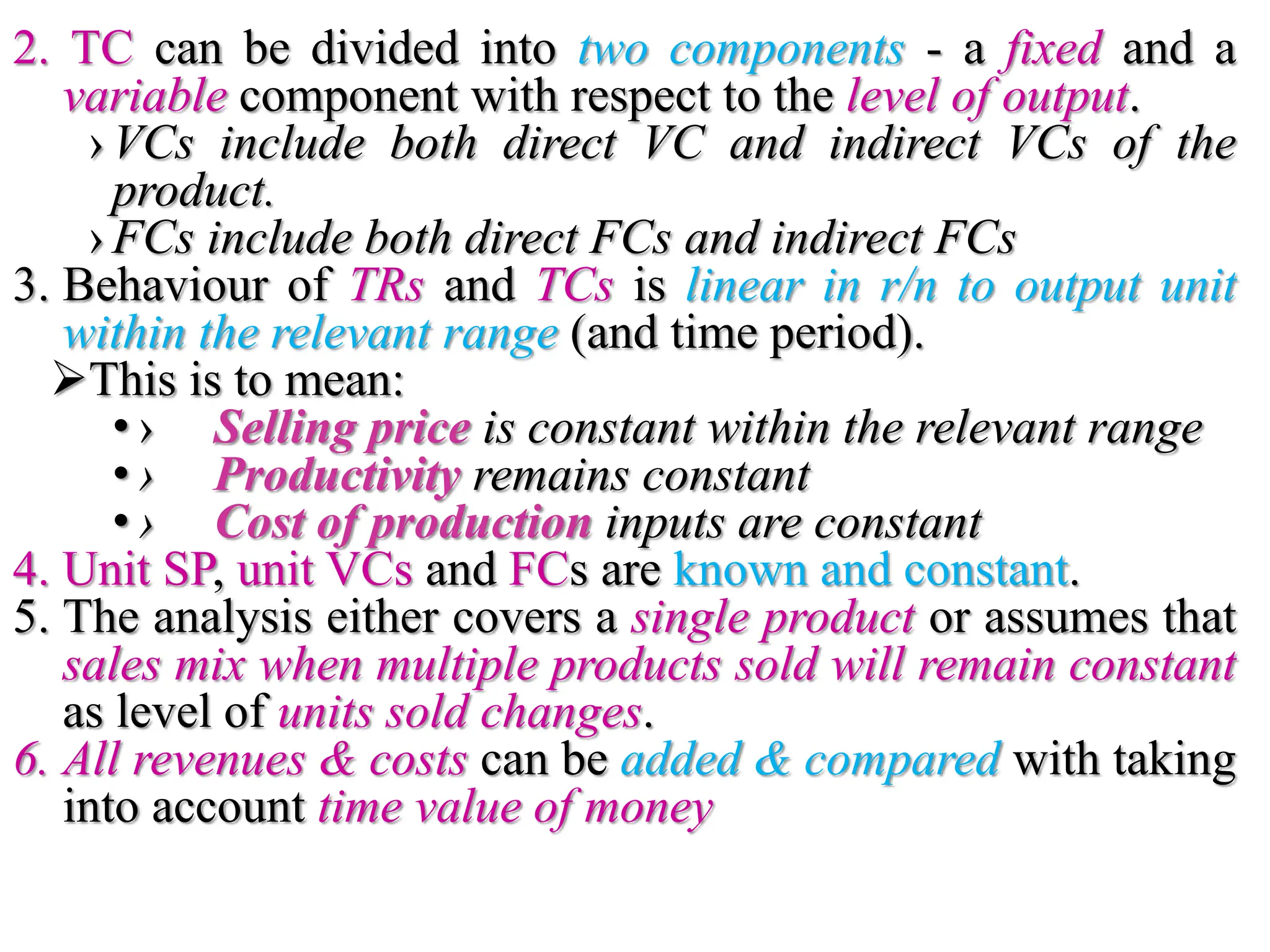 Cost volume profit analysis absorption and variable costing | PPTX