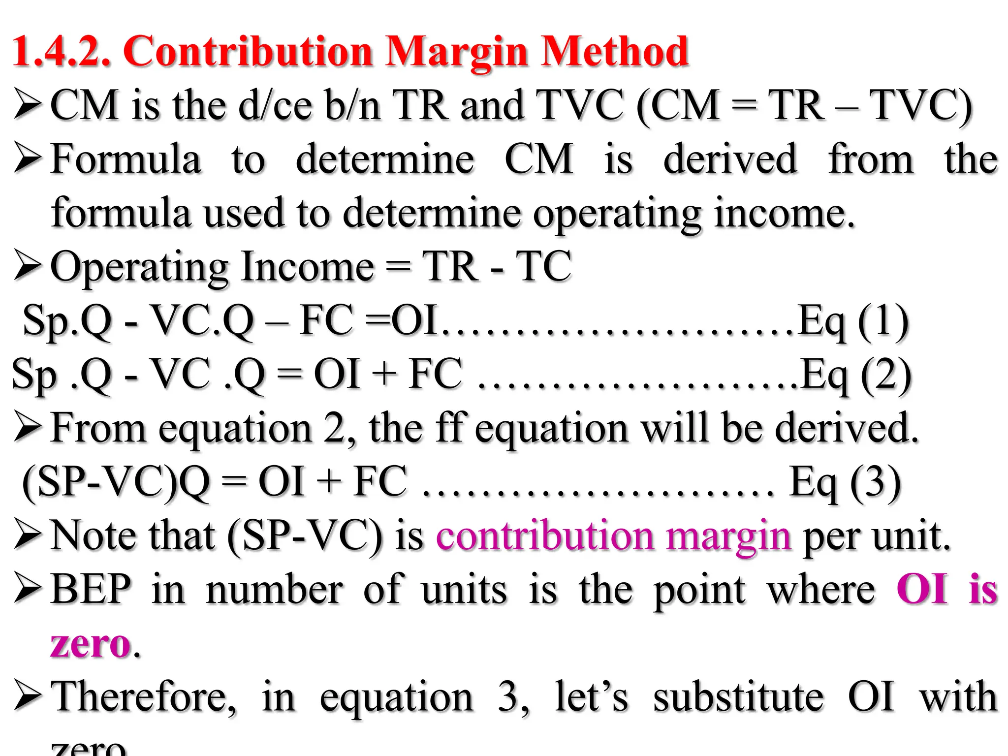 Cost volume profit analysis absorption and variable costing | PPTX