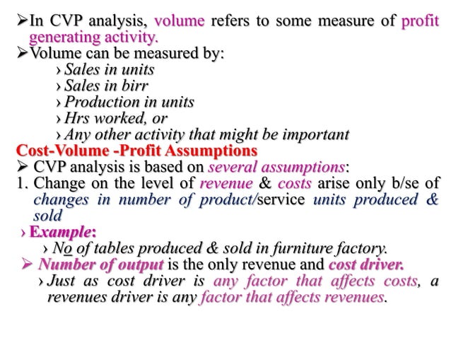 Cost volume profit analysis absorption and variable costing | PPT