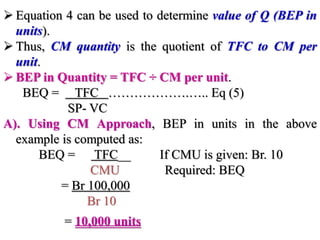Cost volume profit analysis absorption and variable costing | PPTX