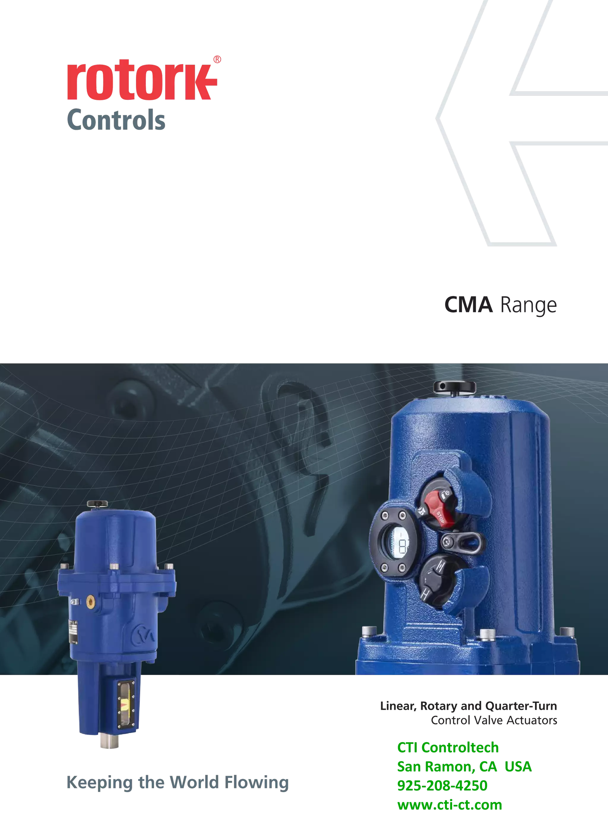 Rotork CMA Compact Electric Valve Actuators | PDF | Radio Control ...