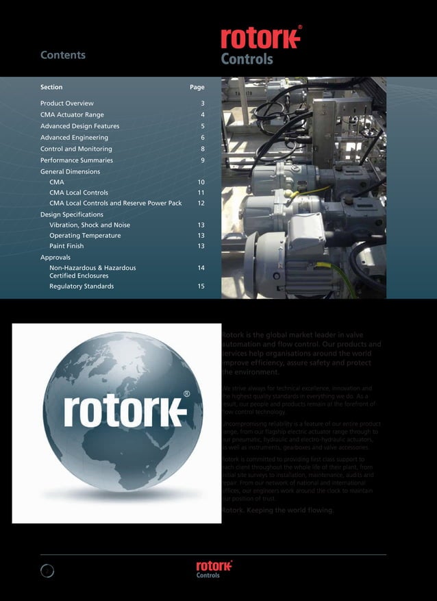 Rotork CMA Compact Electric Valve Actuators | PDF