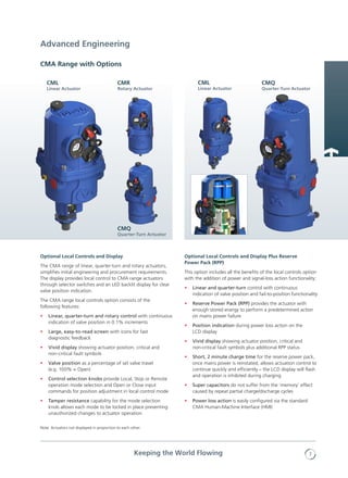 Rotork CMA Compact Electric Valve Actuators | PDF | Radio Control ...