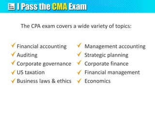 CMA or CPA? A Comparison | PPTX