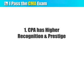 CMA or CPA? A Comparison | PPT
