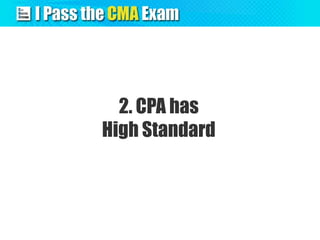 CMA or CPA? A Comparison | PPT
