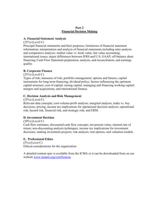 Cma 2010 content_spec_overview | PDF | Business Accounting & Finance ...