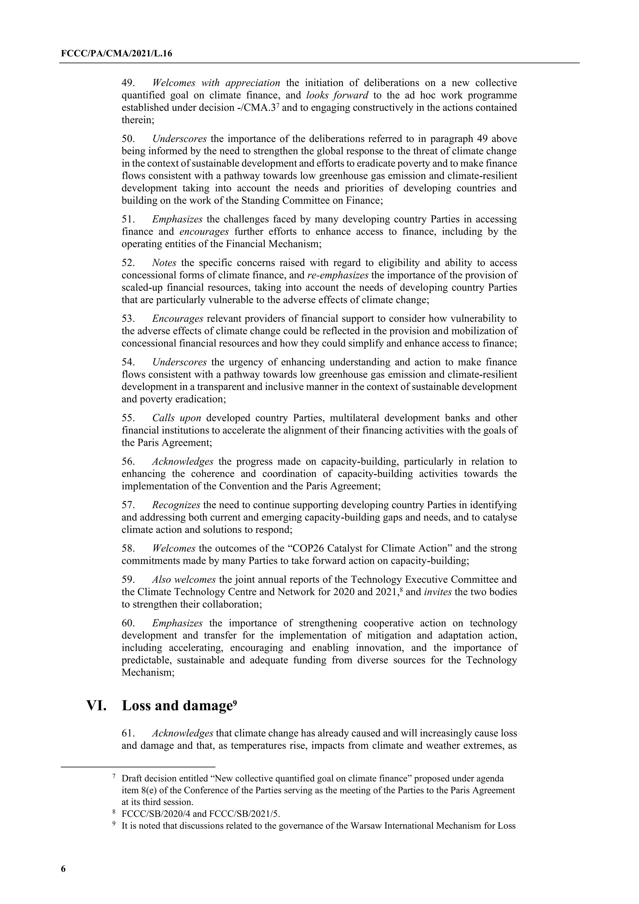 COP26 Glasgow Climate Pact- Outcome Document | PDF