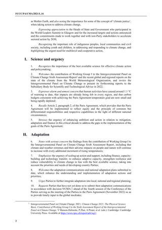 COP26 Glasgow Climate Pact- Outcome Document | PDF