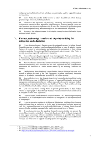 COP26 Glasgow Climate Pact- Outcome Document | PDF