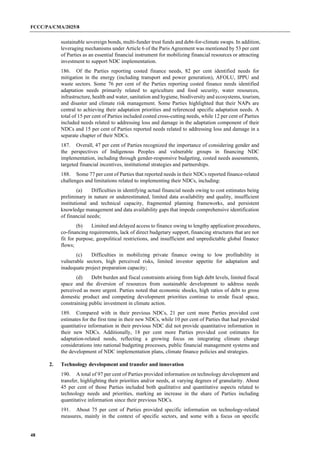 UNFCCC NDC synthesis report, COP 30 Belem | PDF