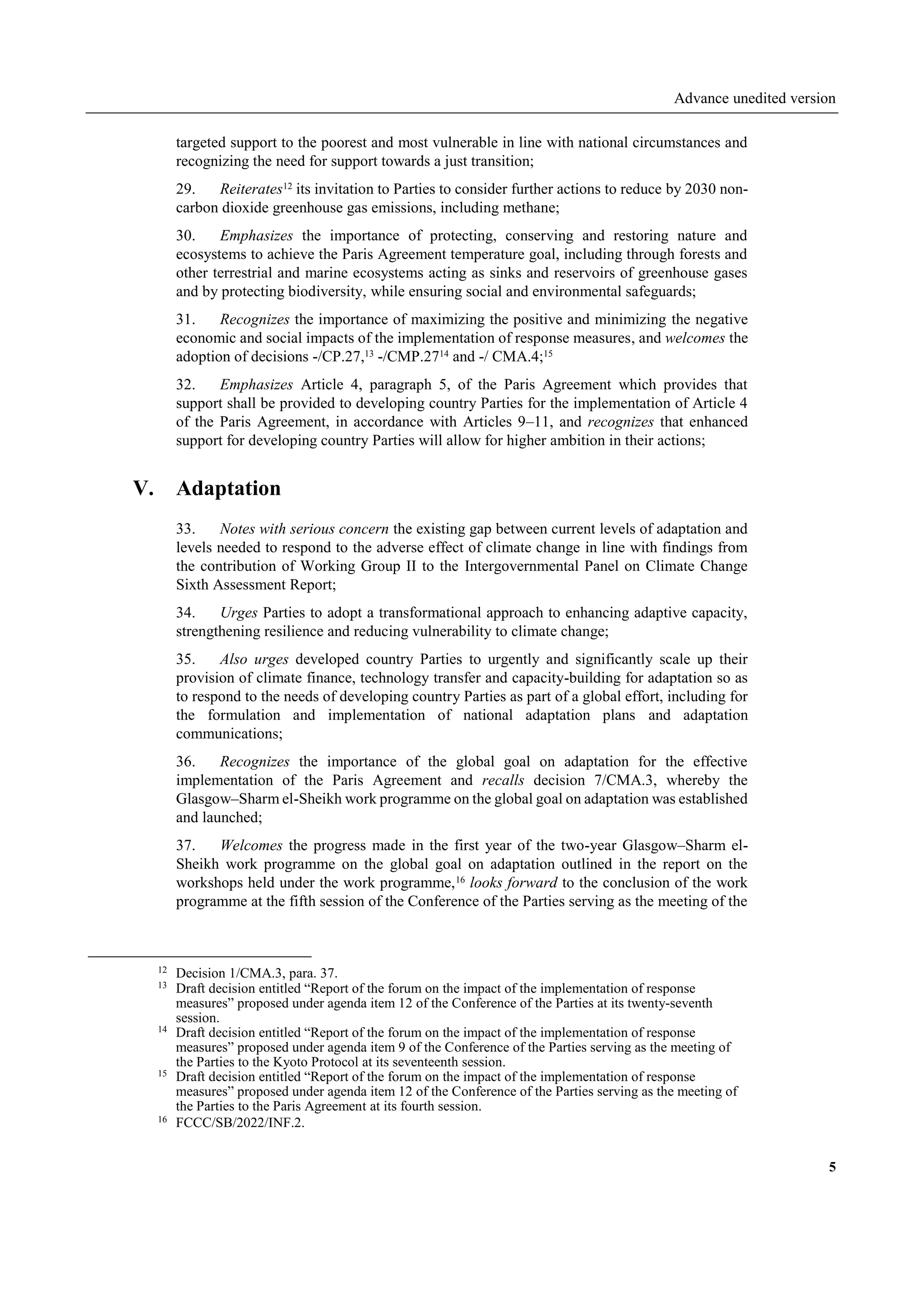 COP27: Final decisions document | PDF
