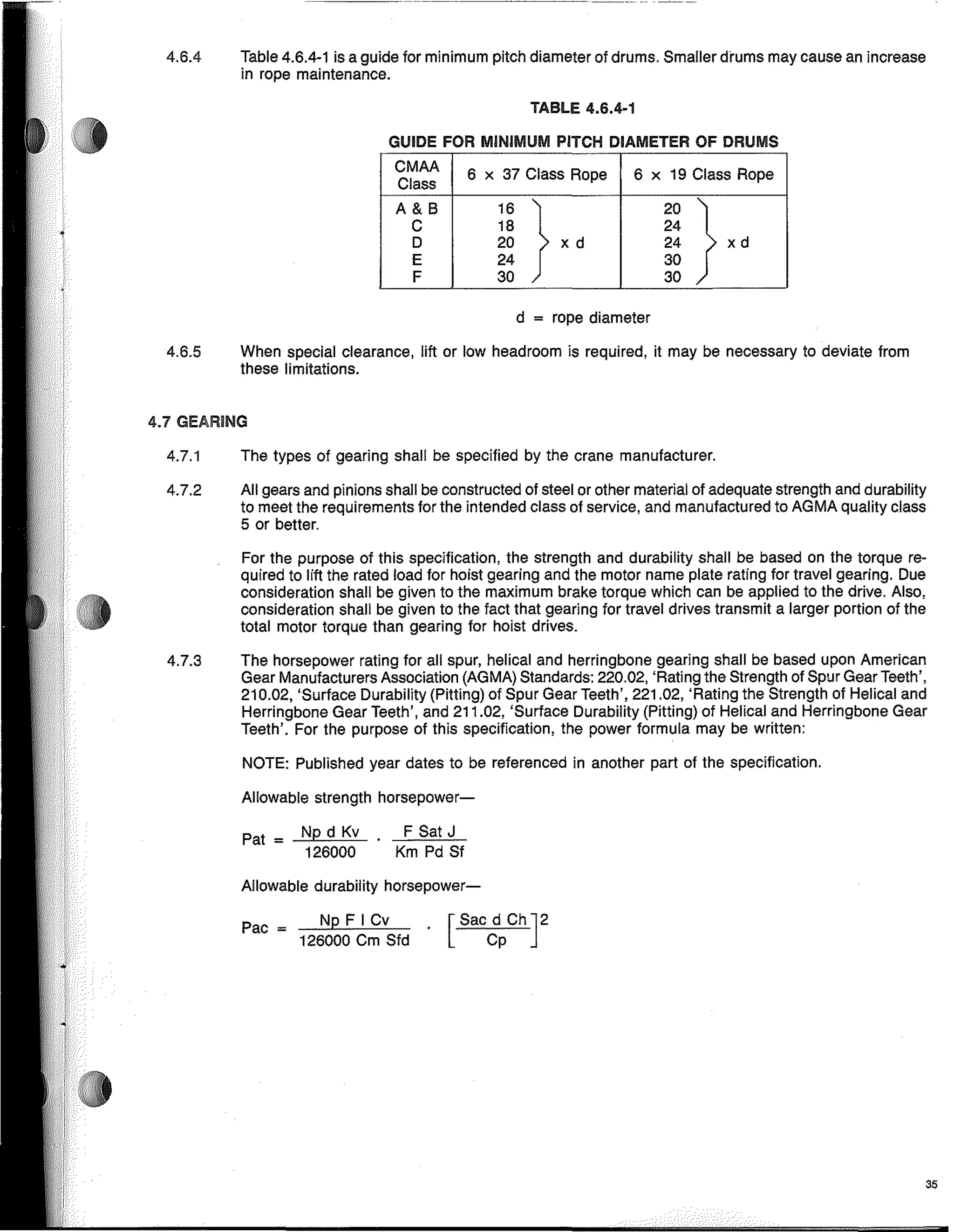 Cmaa specification-70 | PDF