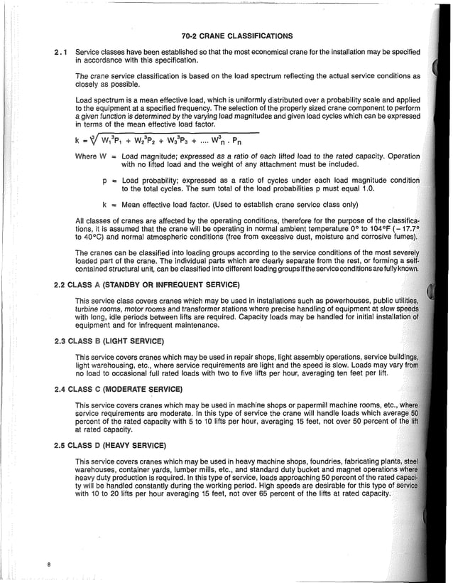 Cmaa specification-70 | PDF | Manufacturing Industry | Industries