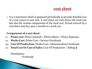 Cost management accounting alkesh | PPTX