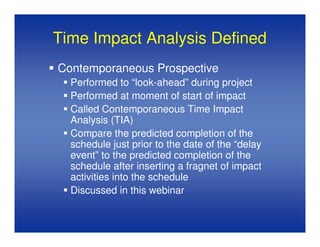 Time Impact Analysis | PDF