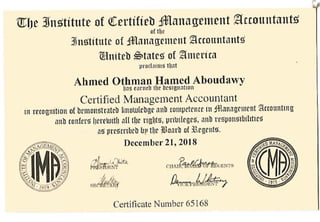 Cma certificate | PPT