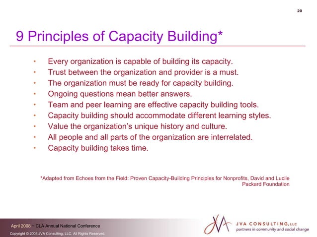 Capacity Building: What it is and Why it Works! | PPT