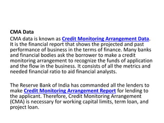 CMA Data | PPTX