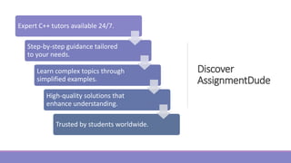 C++ Made Easy: Common Mistakes Students Make in Programming Assignments ...
